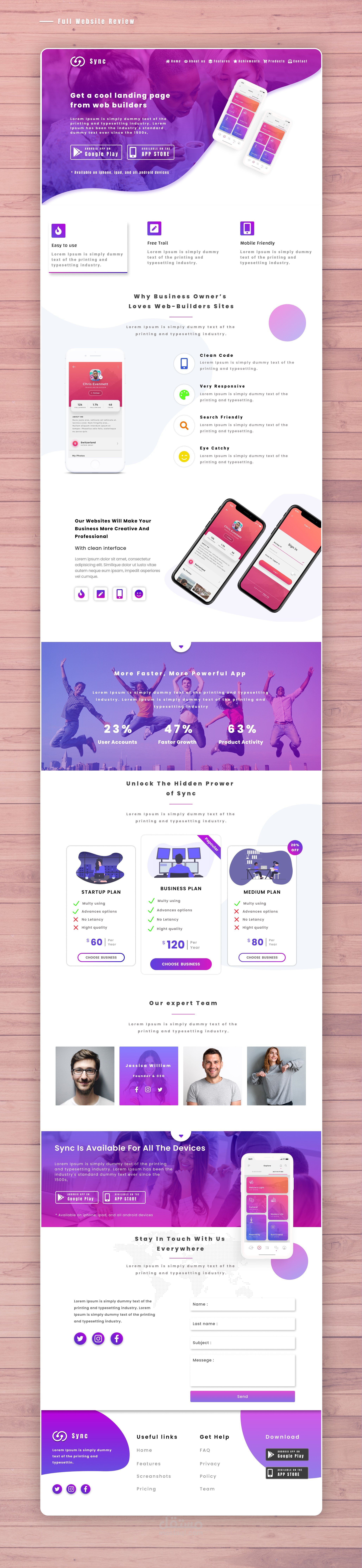 Professional Landing Page Design | مستقل