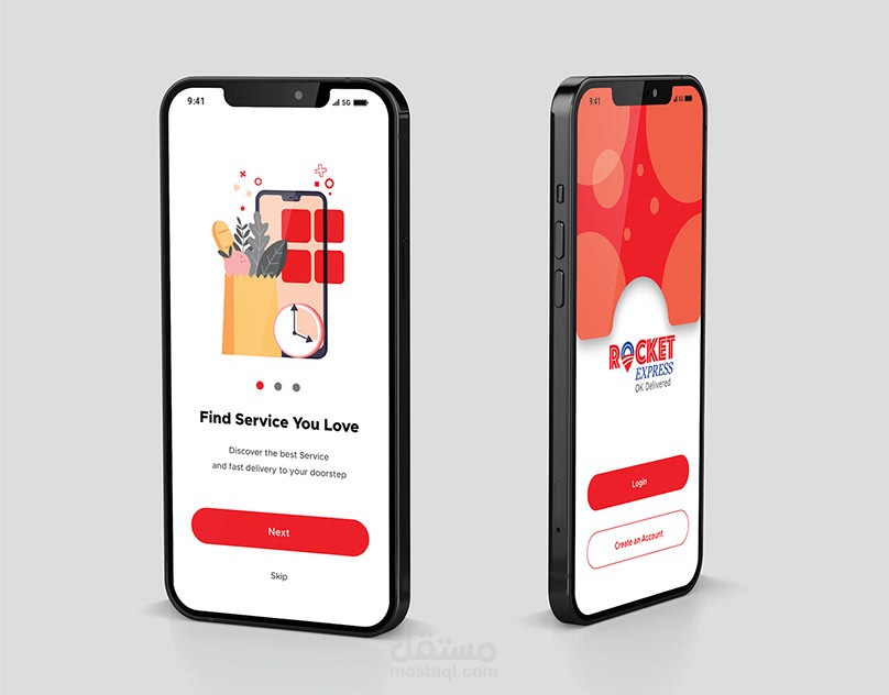 تصميم Ui Ux ابلكيشن شركة شحن مستقل