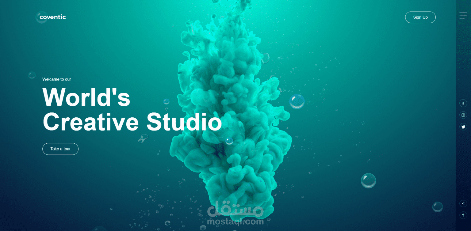 How To Make Animated Website Design Using HTML And CSS 2020 | مستقل