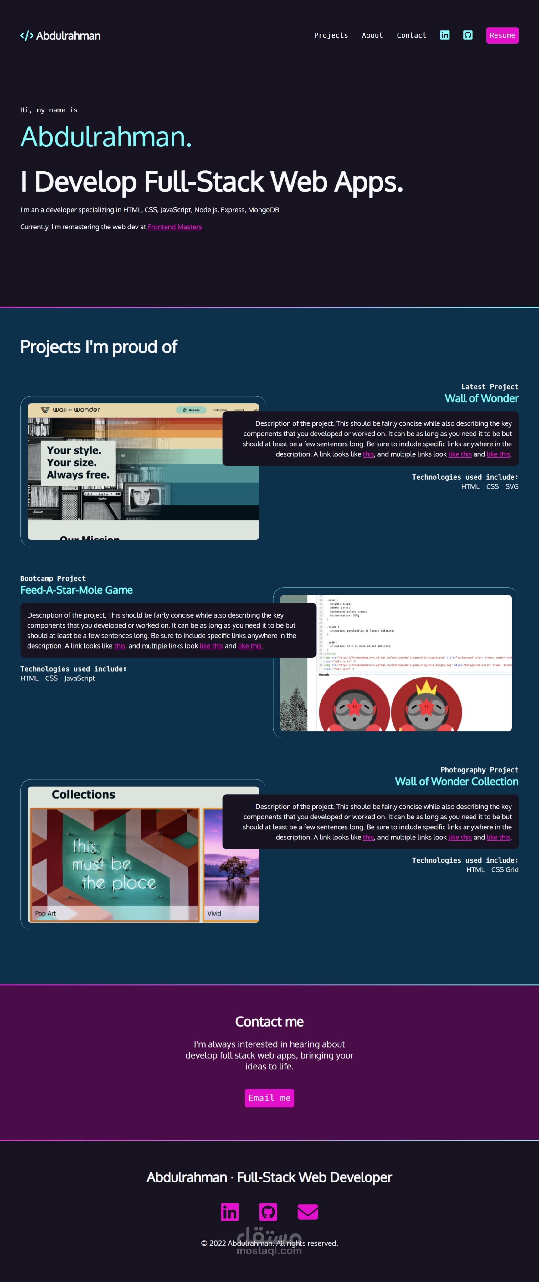 Portfolio | مستقل