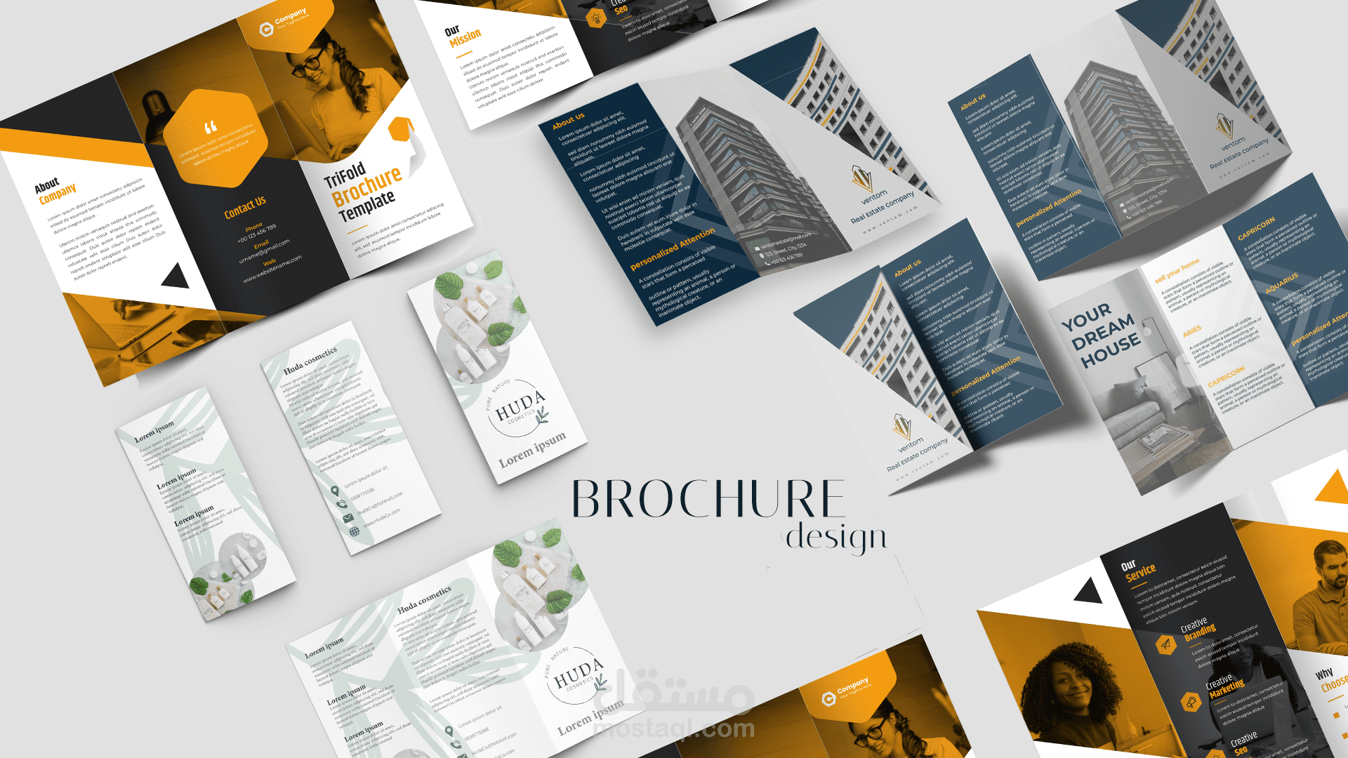 تصميم برشور " TRI-FOLD BROCHURE " | مستقل