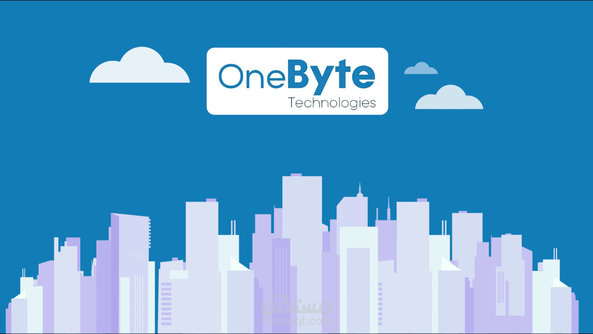 فيديو موشن جرافيك لشركة onebyte technology لخدمات ال IT | مستقل