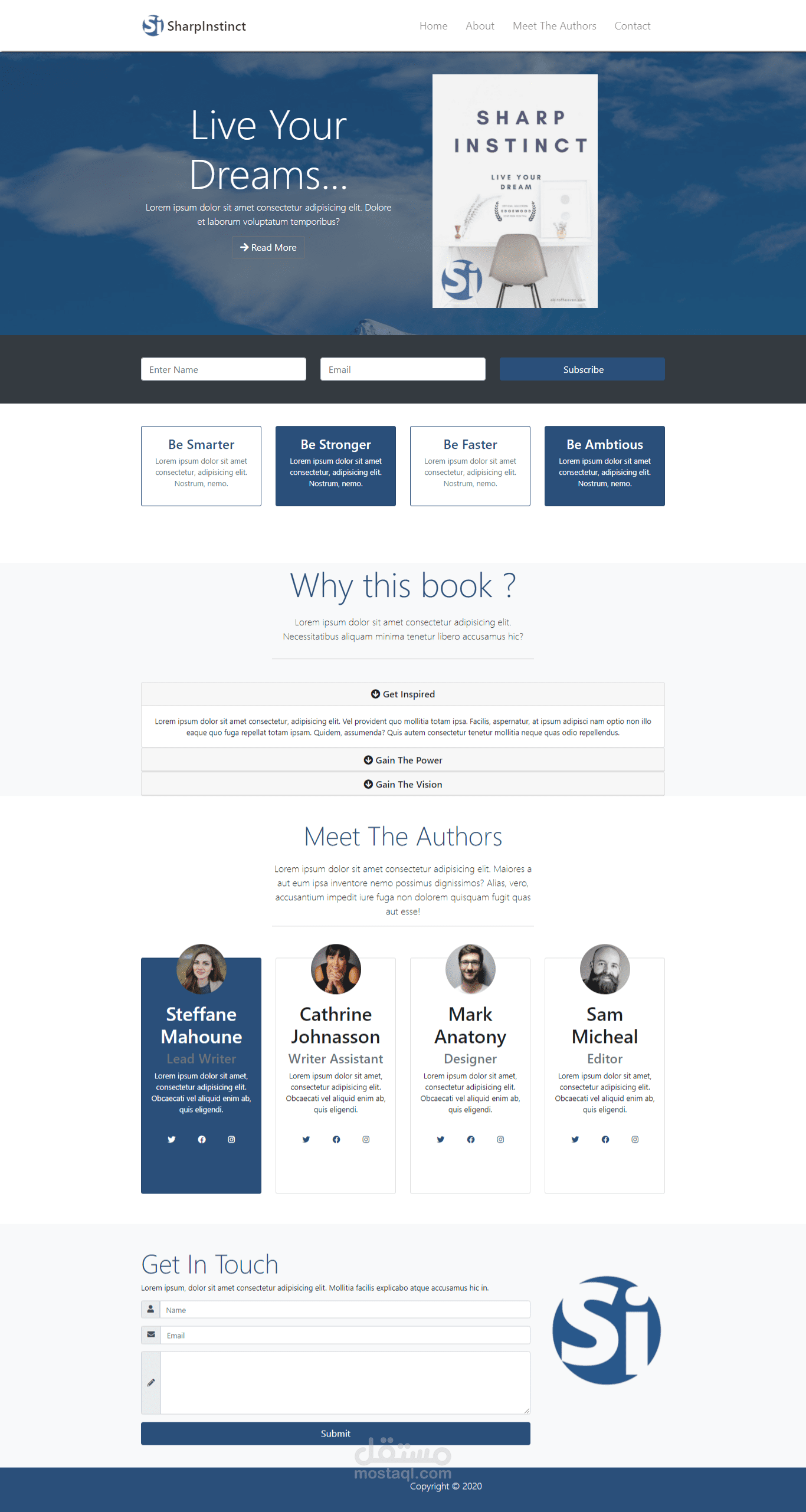 SharpInstinct-BookSite | مستقل