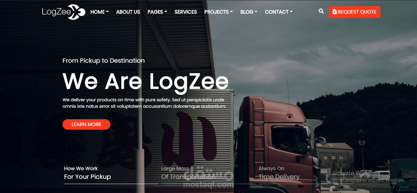 LogZee - Shipping system website | مستقل