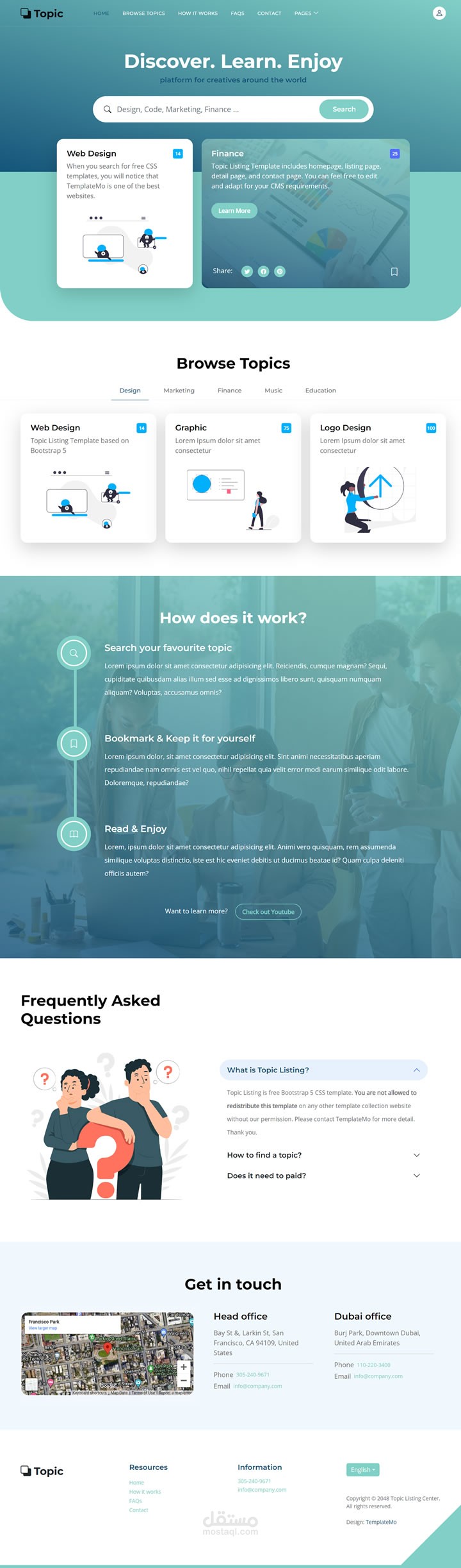 landing page | مستقل