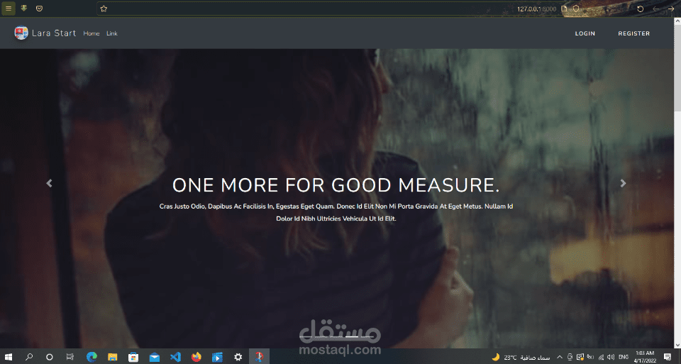 مشروع Php Laravel Vuejs مستقل