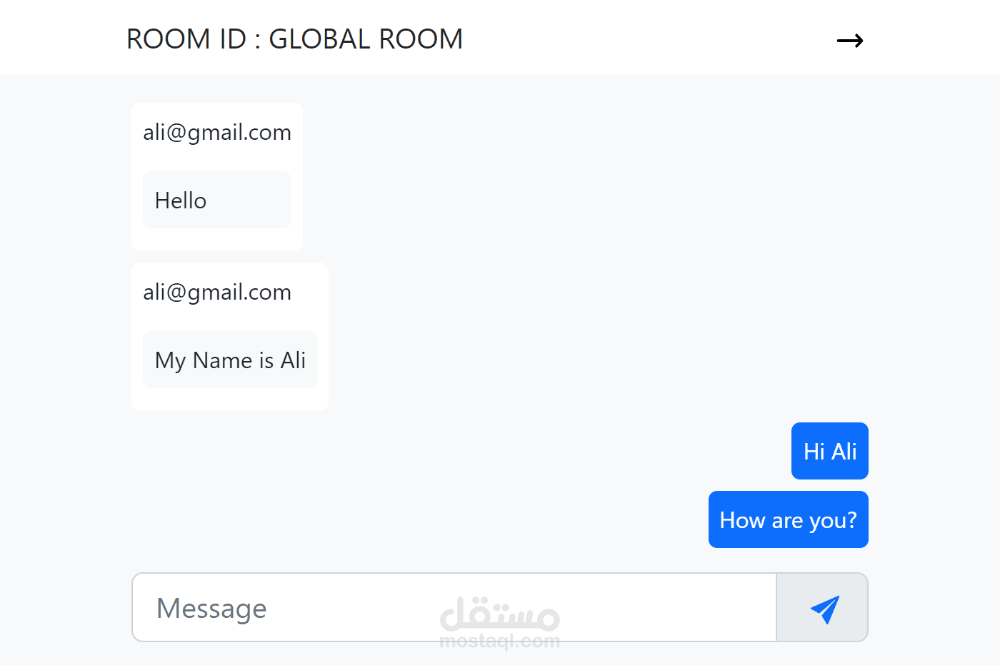 Rooms Chat App 
