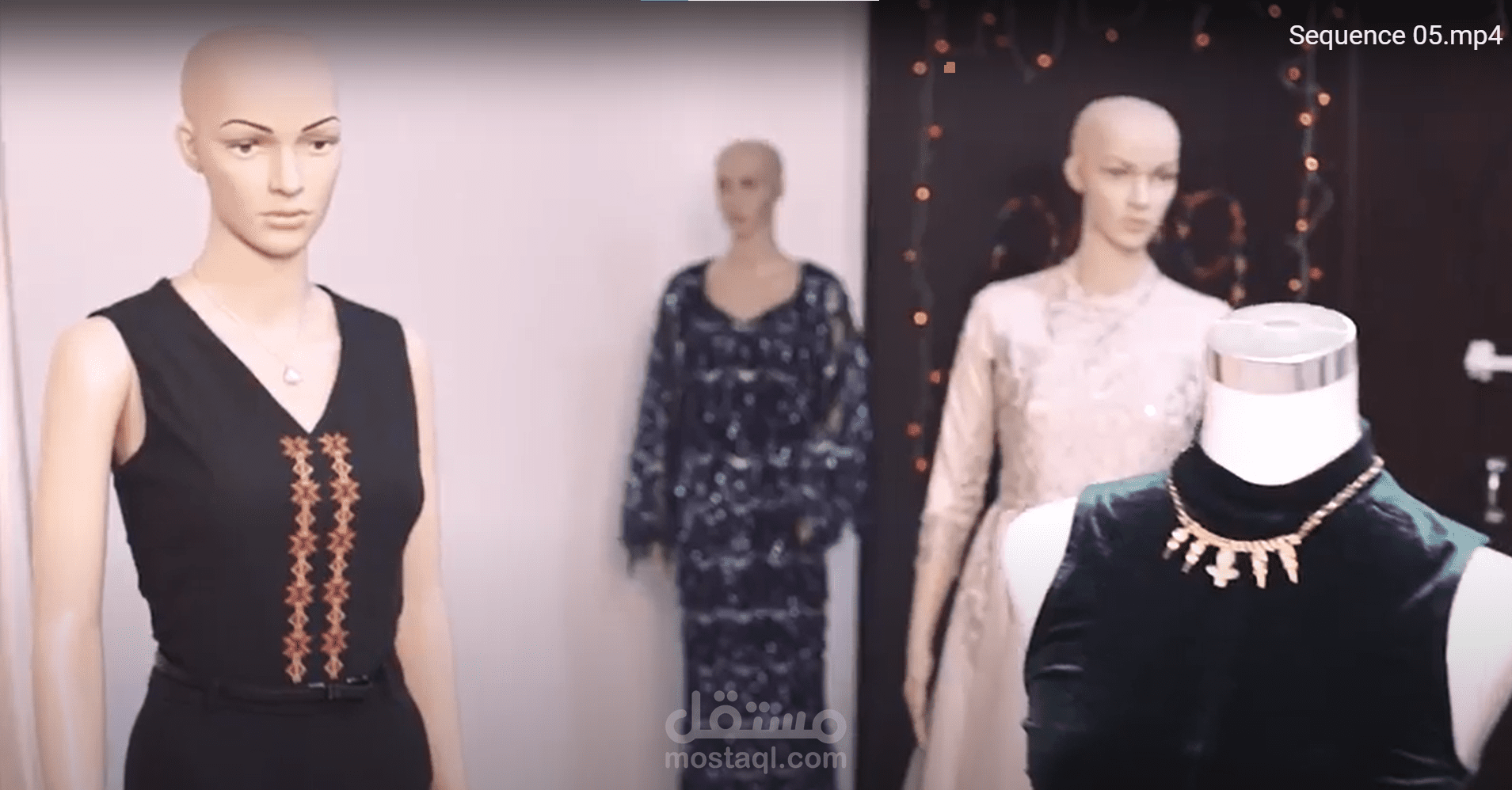 مونتاج فيديو لمحل ملابس نسائية مستقل