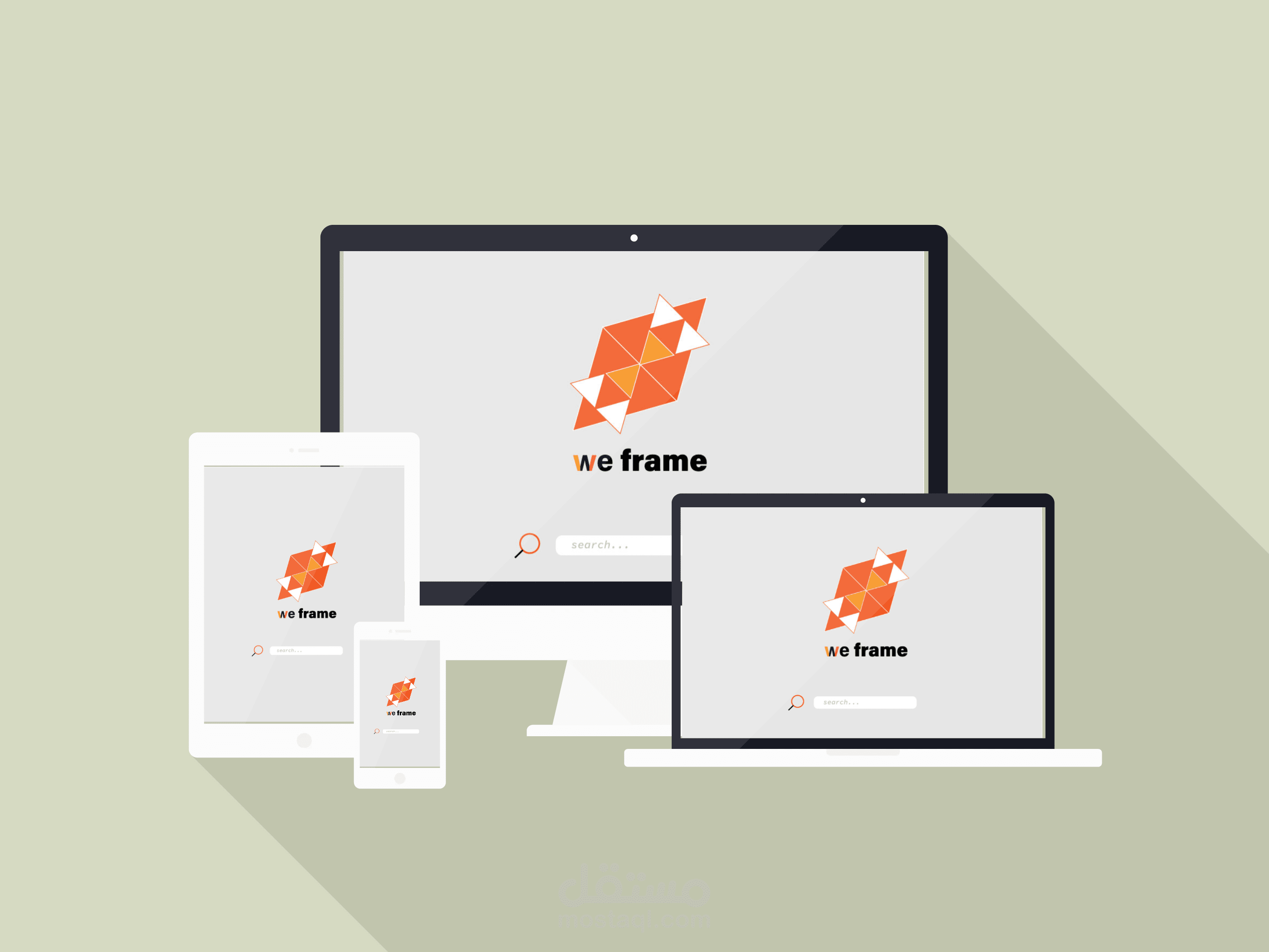 we frame logo | مستقل