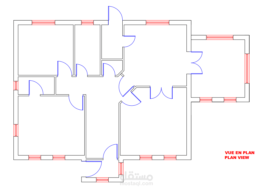 House plan; plan view | مستقل
