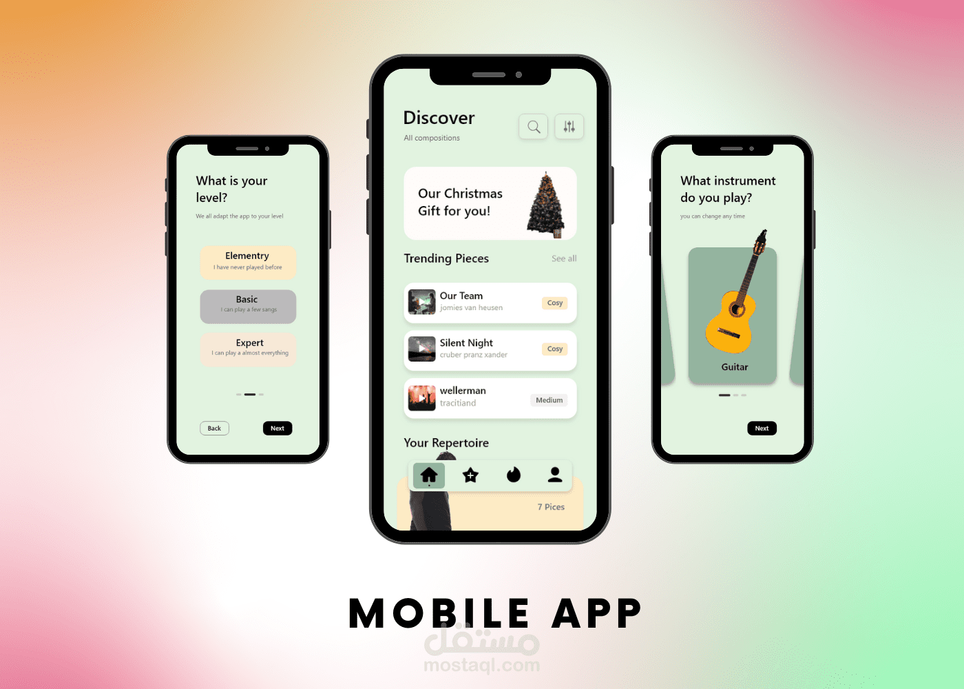 Musical Store App Ui Design | مستقل