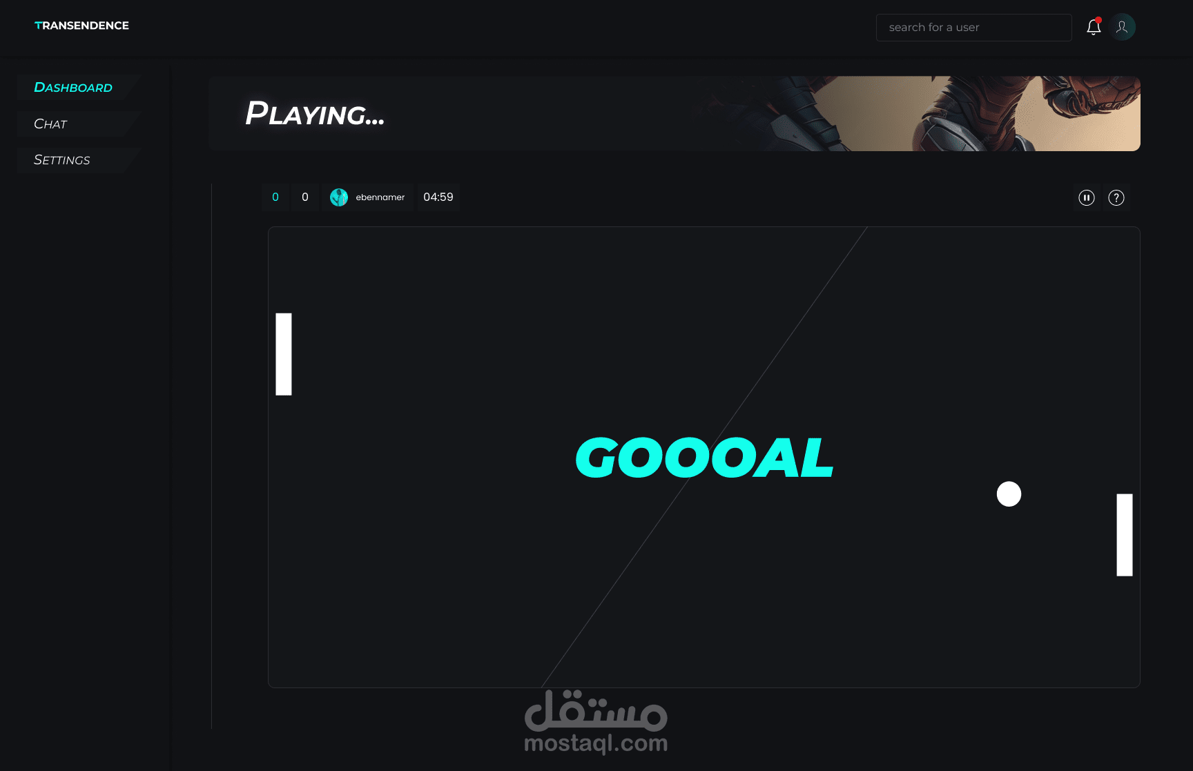 Real-Time Chatting and Playing Ping Pong | React + TypeScript + WebSockets | مستقل