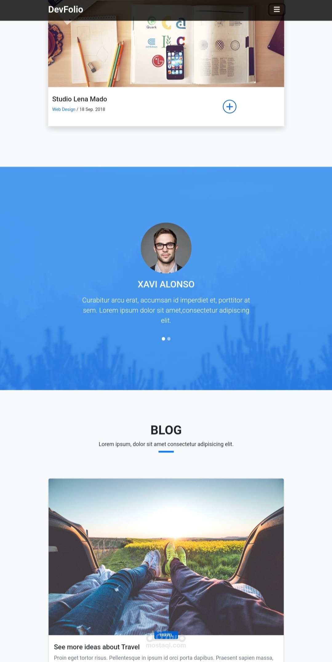 Responsive website design with html , css and bootstap | مستقل