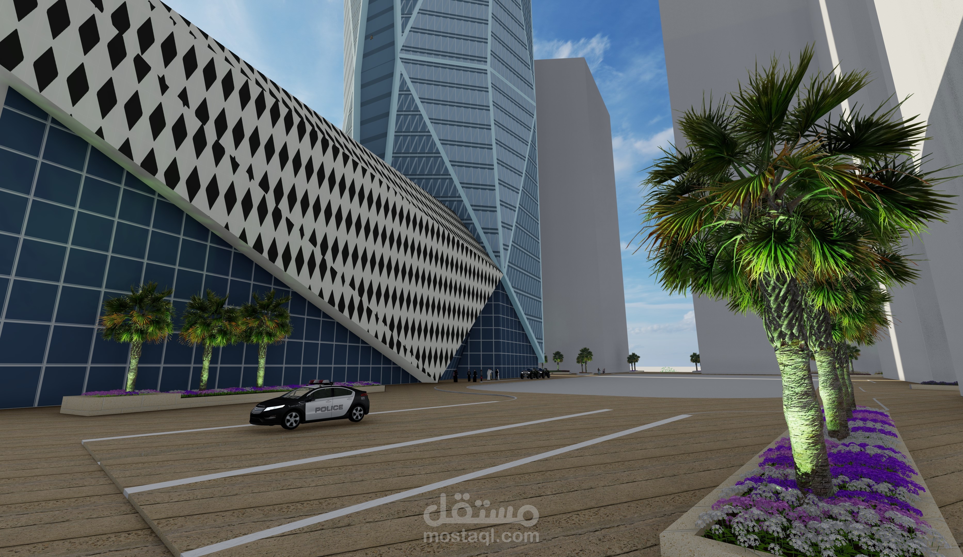 KAFD External landscaping area design | مستقل