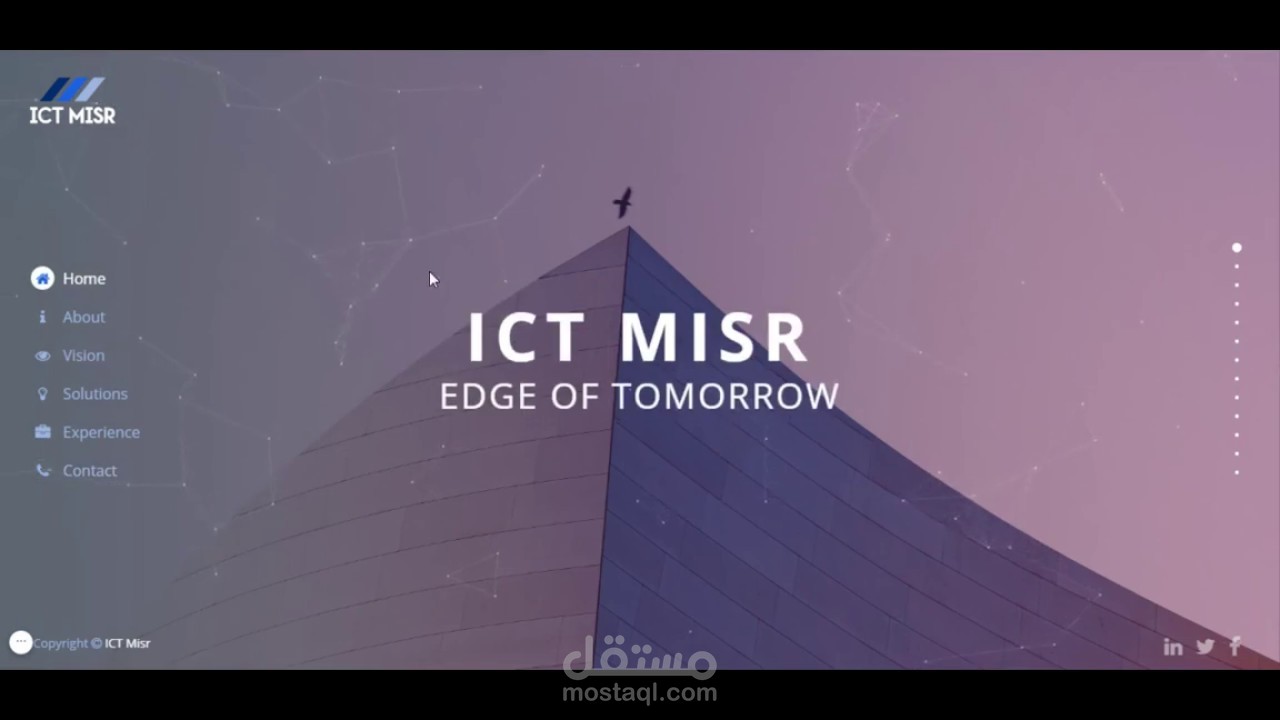ICT Misr landing page | مستقل
