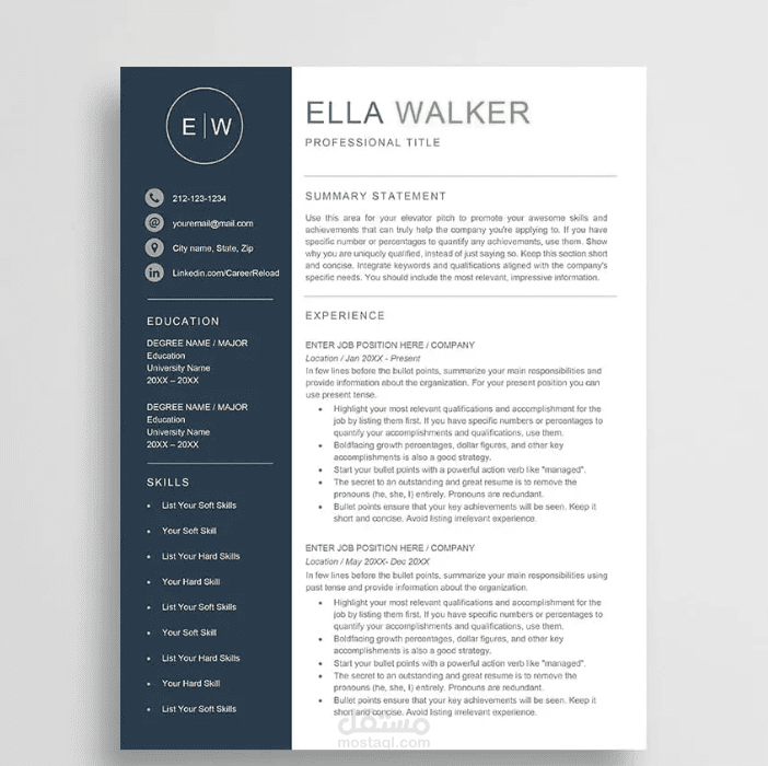 Creating Professional CV Compatible with ATS-System | مستقل