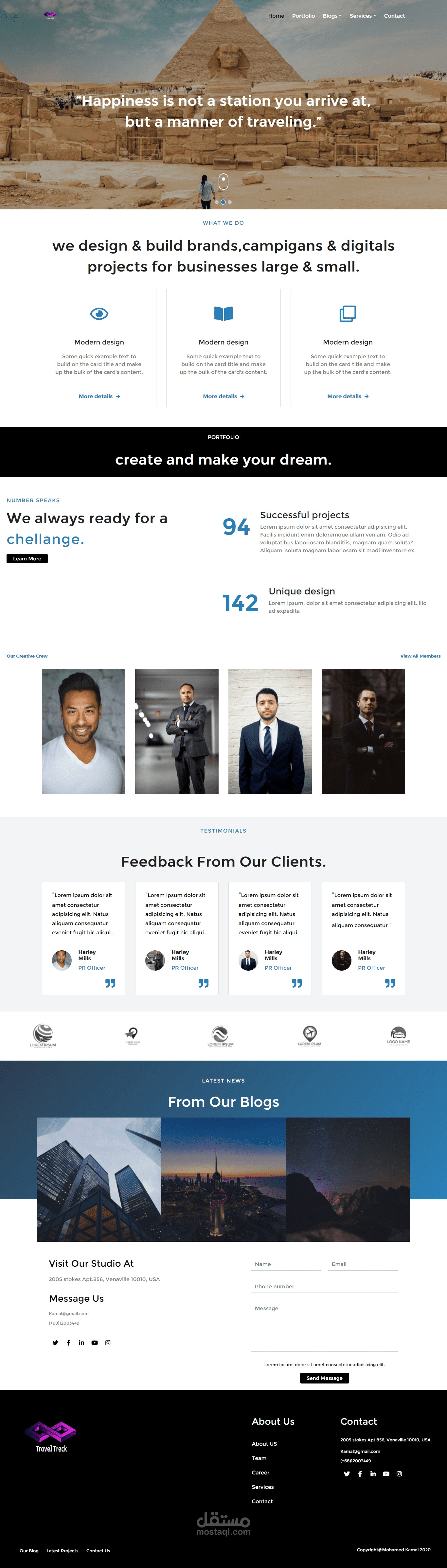 تصميم landingpage | مستقل