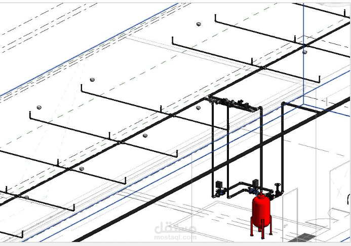 design of fire fighting & plumbing & hvac systems | مستقل